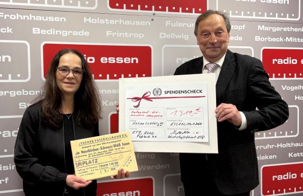 Oberliga: ETB Schwarz-Weiß Essen überreicht vierstellige Summe für ...